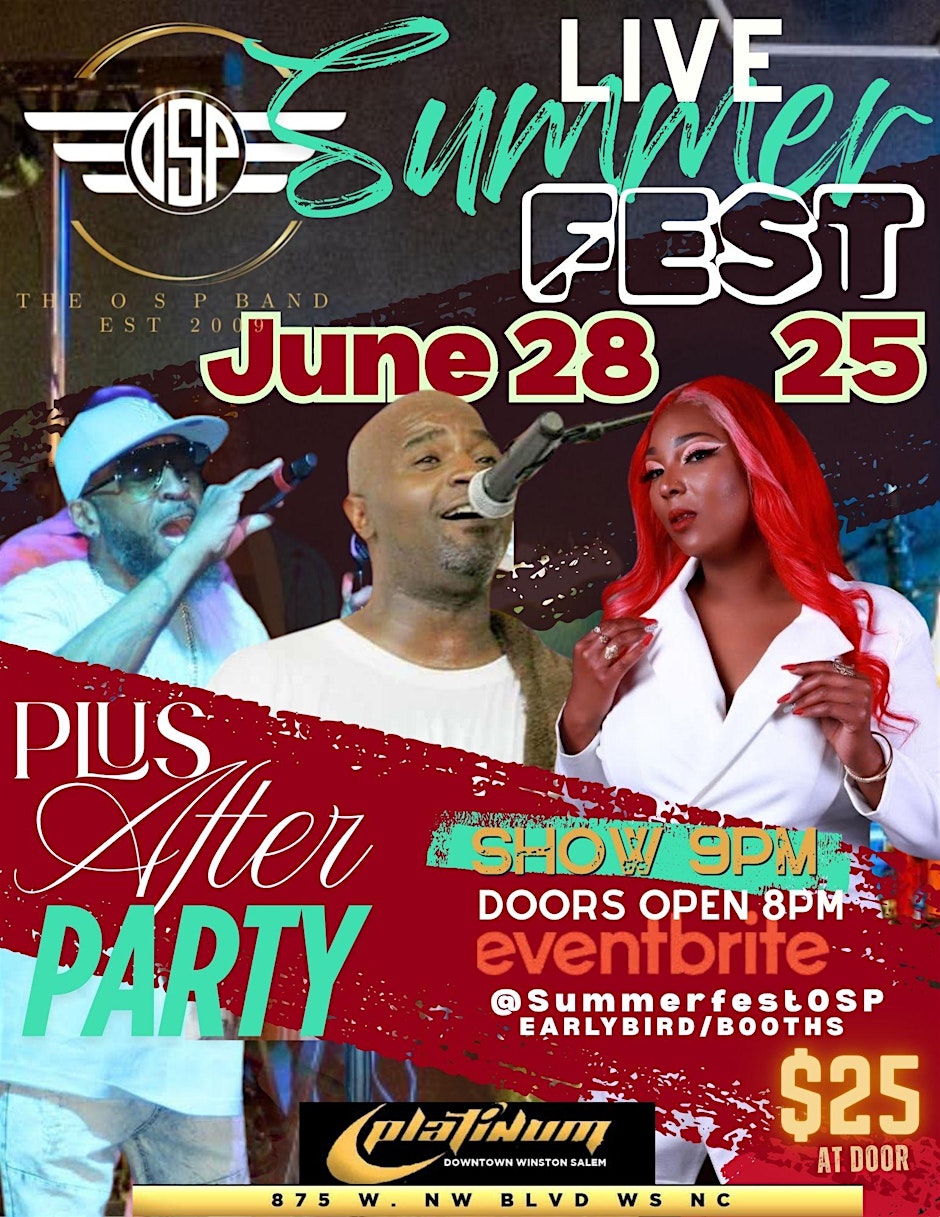 SummerFest with OSP Band - June 28 - 29, 2025 | Visit Winston Salem