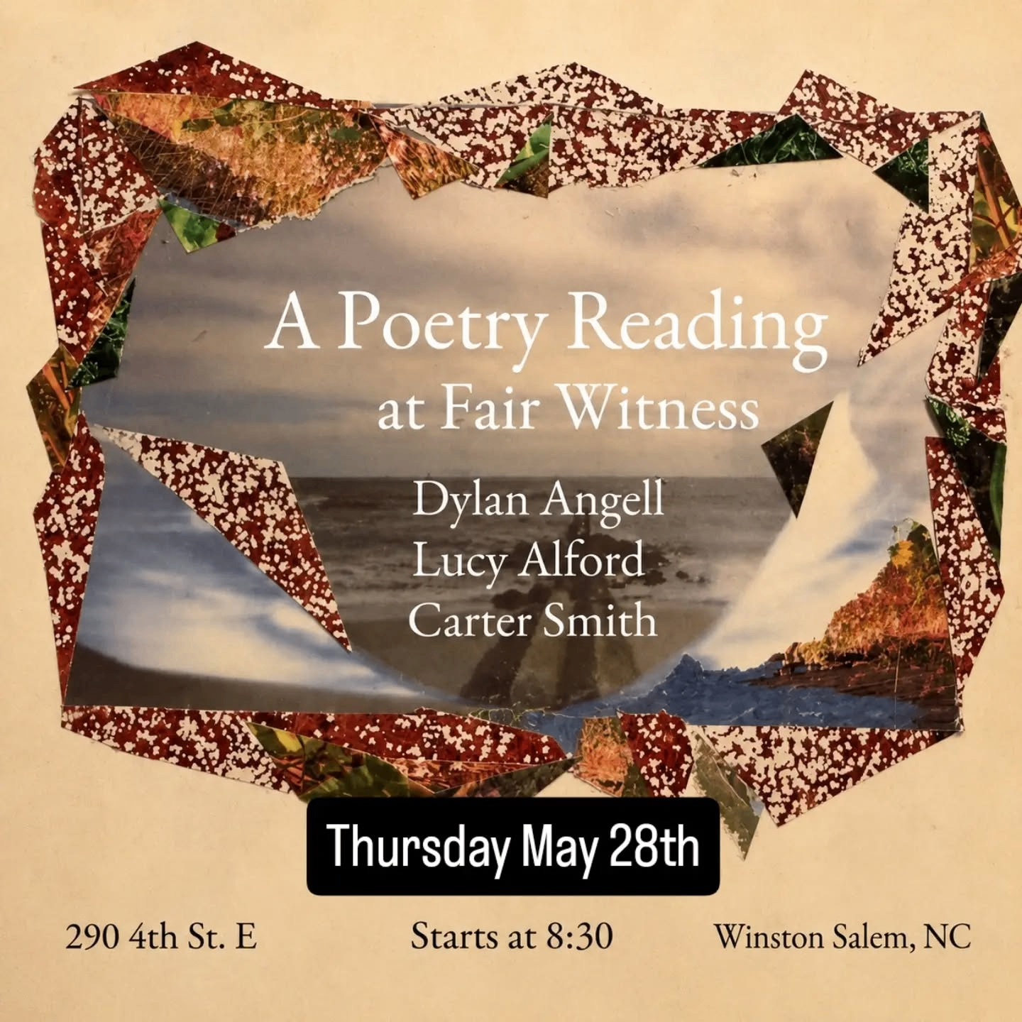 A Poetry Reading at Fair Witness - May 28, 2026 | Visit Winston Salem