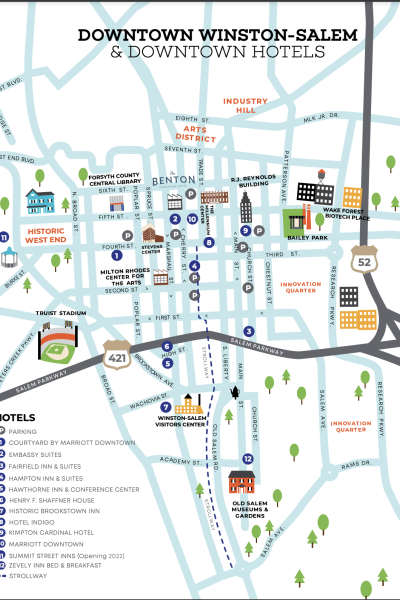 Maps & Directions | Visit Winston Salem